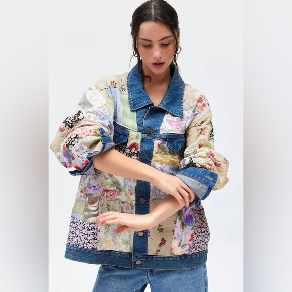 Urban Outfitters | Jackets & Coats | Uo Urban Renewal Remade Patchwork ...